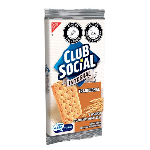 Galletas Club Social Integral Saladas Paquete x 26 gr