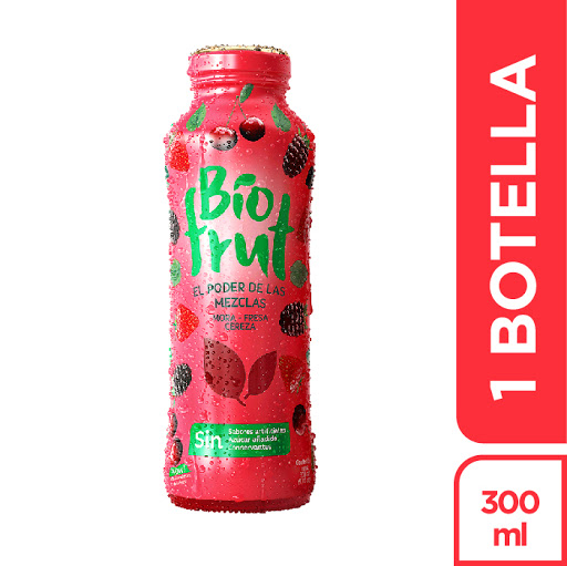 Jugo Biofrut Mora Cereza Fresa Natural X300ml