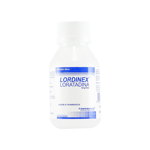 Lordinex Loratadina 5mg/5ml Novamed Jarabe Frasco x 90 ml