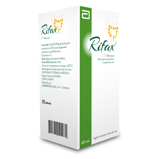 Rifax Rifaximina 2% Abbott Frasco x 60 ml
