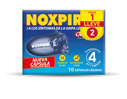 OFERTA NOXPIRIN QUICKGELS X 12 PAGUE 1 LLEVE 2