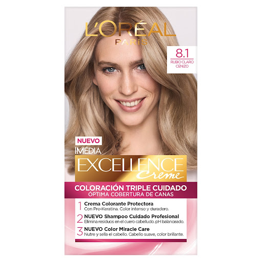 Tinte Loreal Excellence Tono 8.1 Kit x 1 und