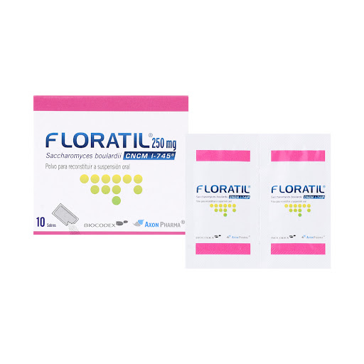 Floratil Saccharomyces Boulardii 250 mg Axon Pharma Fracción Sachet Xx ...