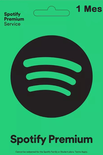 Tarjeta Recarga Spotify 1 Mes Premium