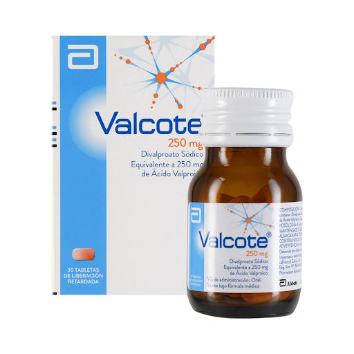 Valcote Divalproato Sódico 250 mg Abbott Caja x 30 Tableta