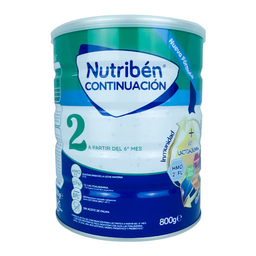 Fórmula Infantil Nutribén 2 Continuación +6meses En Polvo x 800 gr