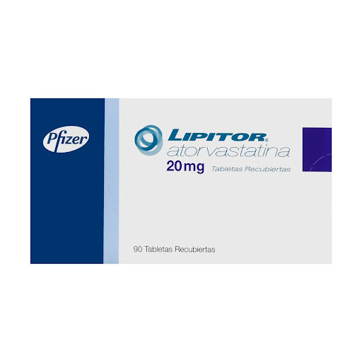 Lipitor Atorvastatina 20 mg Pfizer Caja x 90 Tabletas