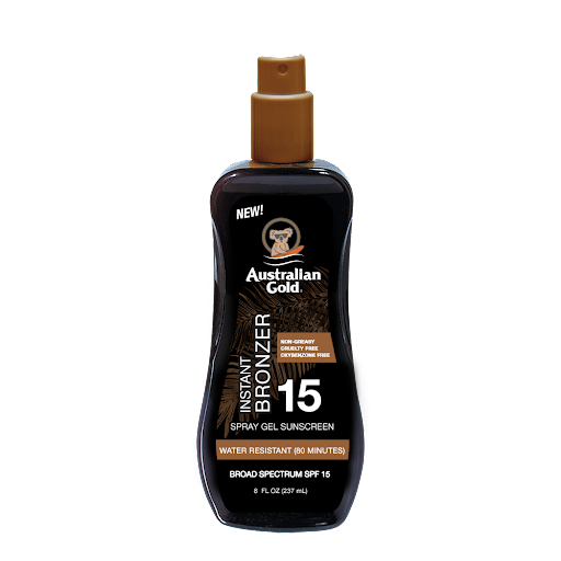 Bronceador Australian Gold Spf 15 Instant Bronzer Spray Gel x237ml