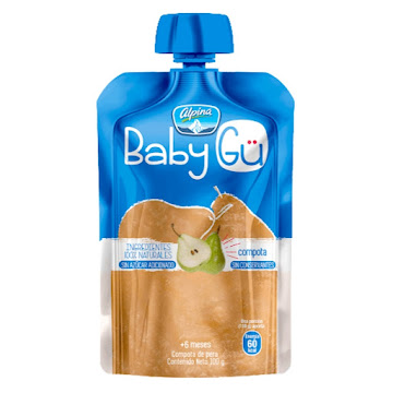Compota Baby Gu Alpina Pouch Pera x 100 gr