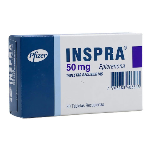 INSPRA 50MG TABLETAS CAJA X30TAB. PFIZER EPLERENONA
