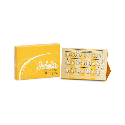 **Isbela G-Tabs 2/0.035Mg Caja x21Tab. PRO Ciproterona Etinilestradiol