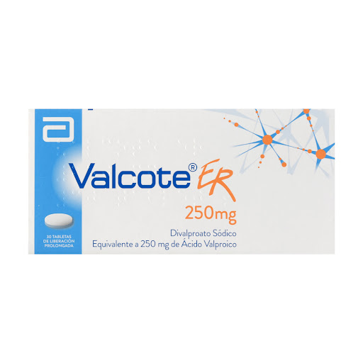 Valcote Er Divalproato Sódico 250 mg Abbott Caja x 30 Tabletas