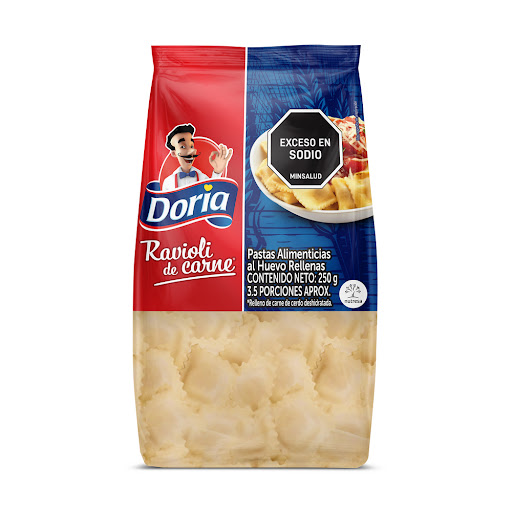 Pasta Doria Ravioli De Carne x 250 gr