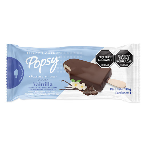 Paleta Popsy Cremosa Vainilla Individual x 100 gr