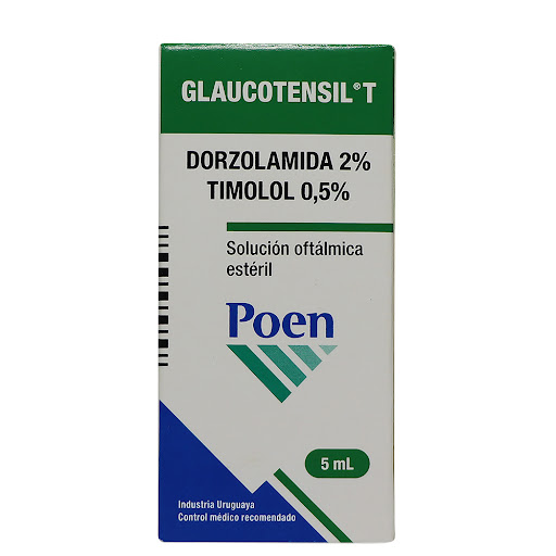 Glaucotensil T Dorzolamida + Timolol 2/0.5% Poen Frasco x 5 ml