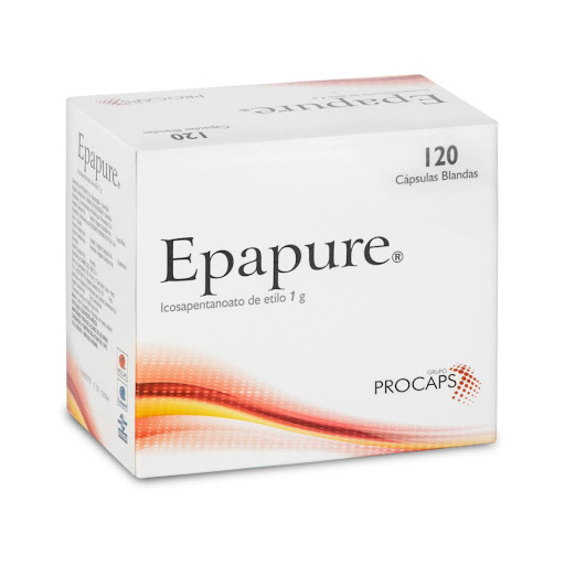 Epapure Icosapentanoato de Etilo 1g Procaps Caja x 120 Cápsulas