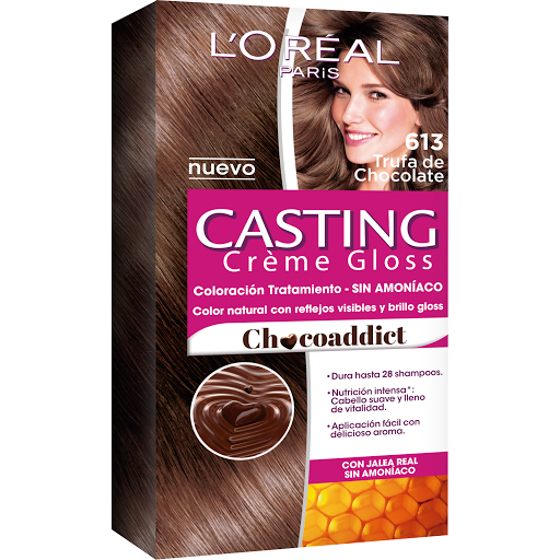 Kit Coloración Tinte L´Oreal Casting Creme Gloss Mocachino Glacé 613