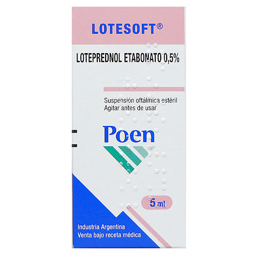 Lotesoft 0.5% Suspensión Oft. Fco. x5ml. POEN Loteprednol Etabonato