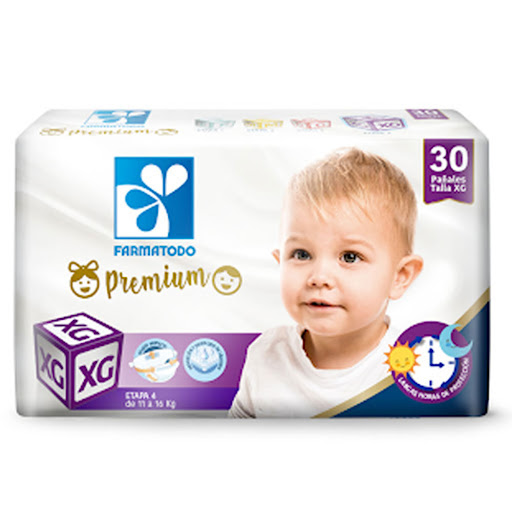 Pañal Farmatodo Premium Etapa 4 Talla XG x 30 und