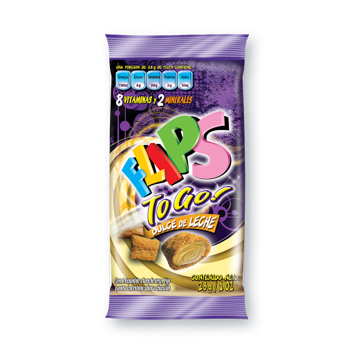 Cereal Flips Dulce De Leche To Go Paquete x 28 gr