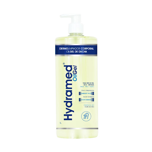 Dermolimpiador Corporal Hydramed Oil Gel Frasco x 1 Lt