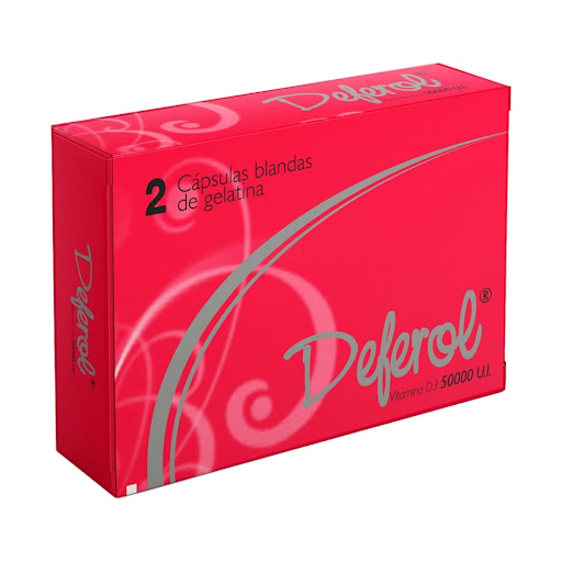 Deferol Vitamina D3 50000 UI Procaps Caja x 2 Cápsulas