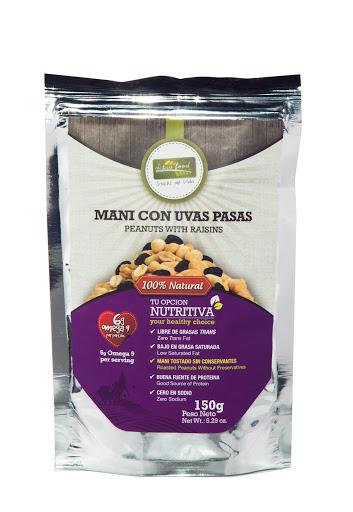 Maní Dipsa Food Con Uvas Pasas 100% Natural Omega Paquete x 150 gr