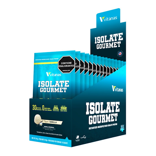 Proteína en Polvo Isolate Gourmet Vainilla Sobre x 30 gr