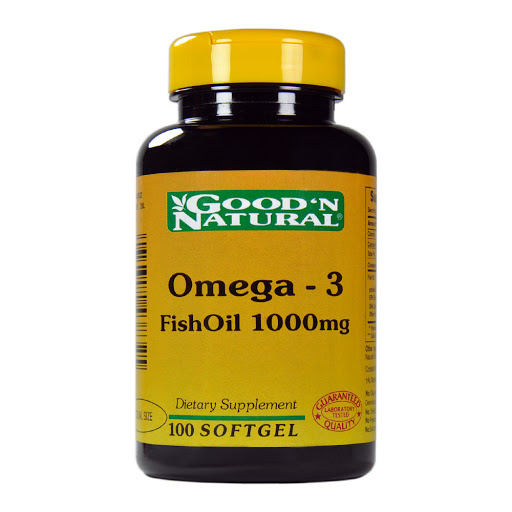 OMEGA-3 FISH OIL 1000MG GOOD´N NATURAL TABLETAS FRASCO X100TAB