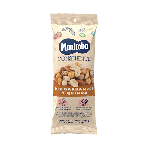 Maní Manitoba Super Mix Garbanzos Y Quinoa x 40 gr