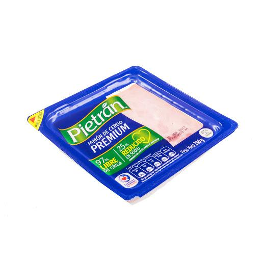 Jamón Pietrán Premium Libre De Grasa Reducido En Sodio x 230 gr