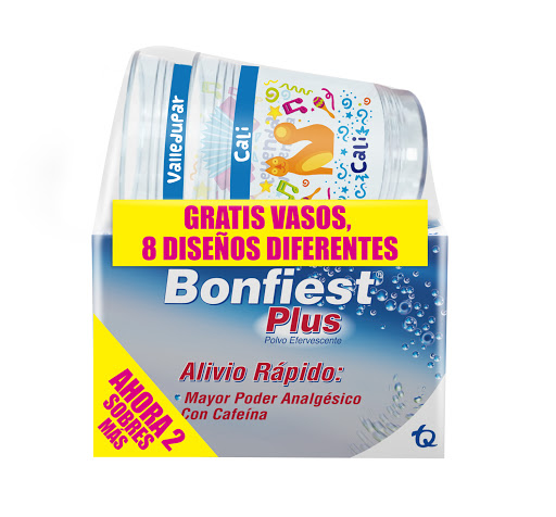 //Oft Bonfiest Plus Caja X 8 Sobres Gratis 2 Vasos