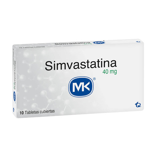 Simvastatina MK 40 mg Caja x 10 Tabletas