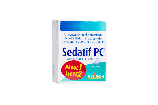 OFERTA SEDATIF PC 0.50MG TAB.CAJ.X40TAB. BOIRON PAGUE 1 LLEVE 2