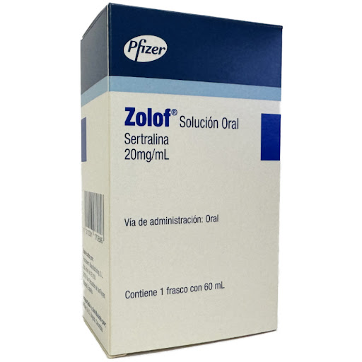Zolof Sertralina 20mg/ml Solución Oral Pfizer Frasco x 60ml