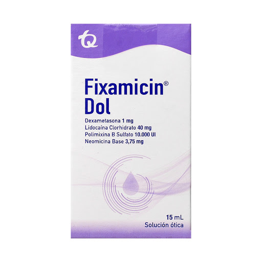 **Fixamicin Dol TQ Dexametasona 1Mg Lidocaína 40Mg Polimixina B 10.000 ...