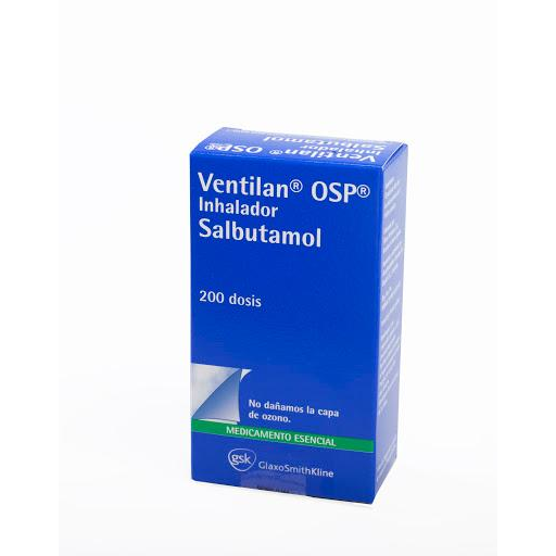 Ventilan Osp Salbutamol 100 mcg GSK Inhalador x 200 Dosis