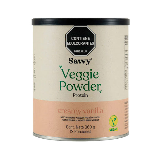Veggie Powder Savvy Creamy Vainilla Empaque x 360 gr