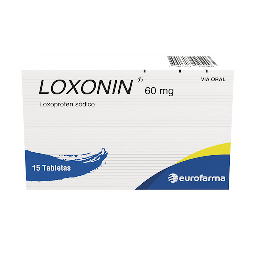 Loxonin Loxoprofeno Sódico 60 mg Eurofarma Caja x 15 Tabletas