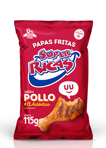 PASABOCAS SUPER RICAS PAPAS POLLO X115G.