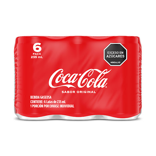 Gaseosa Coca-Cola Sabor Original 235 ml x 6 und