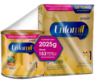 Fórmula Infantil Enfamil Premium 1 Lata x 1650 gr + Enfamil Lata x 375 ...