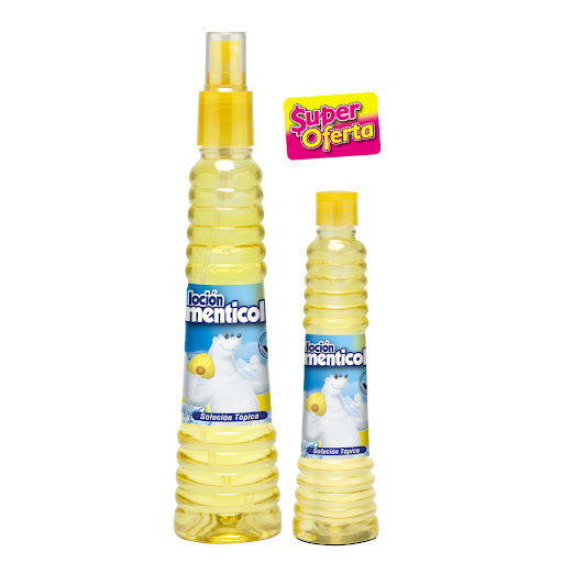 Menticol Loción Amarilla Frasco x 250 ml + Menticol Amarilla x 60 ml