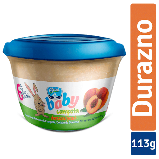 Compota Alpina Baby Durazno X113g