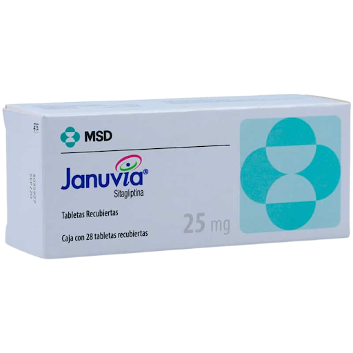 Januvia Sitagliptina 25 mg MSD Caja x 28 Tabletas