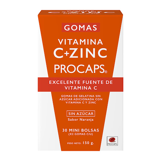 Procaps Gomas Vitamina C + Zinc Caja x 30 Sobres
