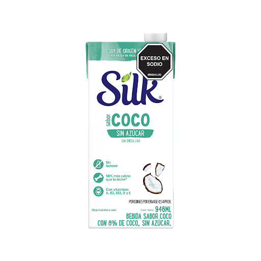Bebida De Coco Silk Sin Azúcar x 946 ml
