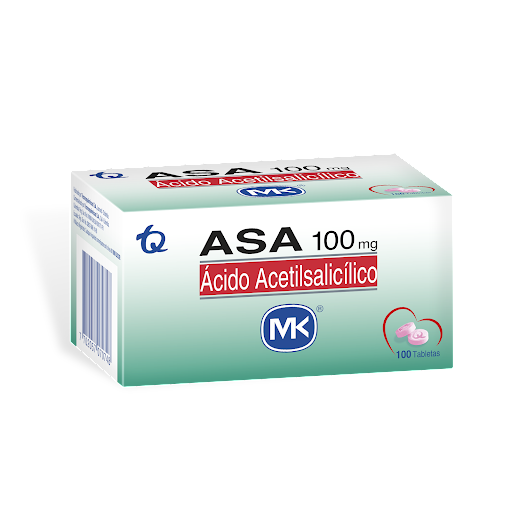 Asa 100 mg MK Caja x 100 Tabletas