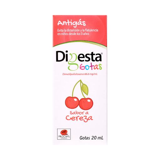 Digesta Gotas Dimetilpolisiloxano 66.6mg Procaps Sabor Cereza Frasco x ...