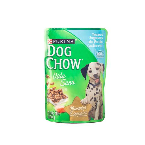 Comida Para Perros Dog Chow Vida Sana Cachorros Trozos Pollo x 100 gr